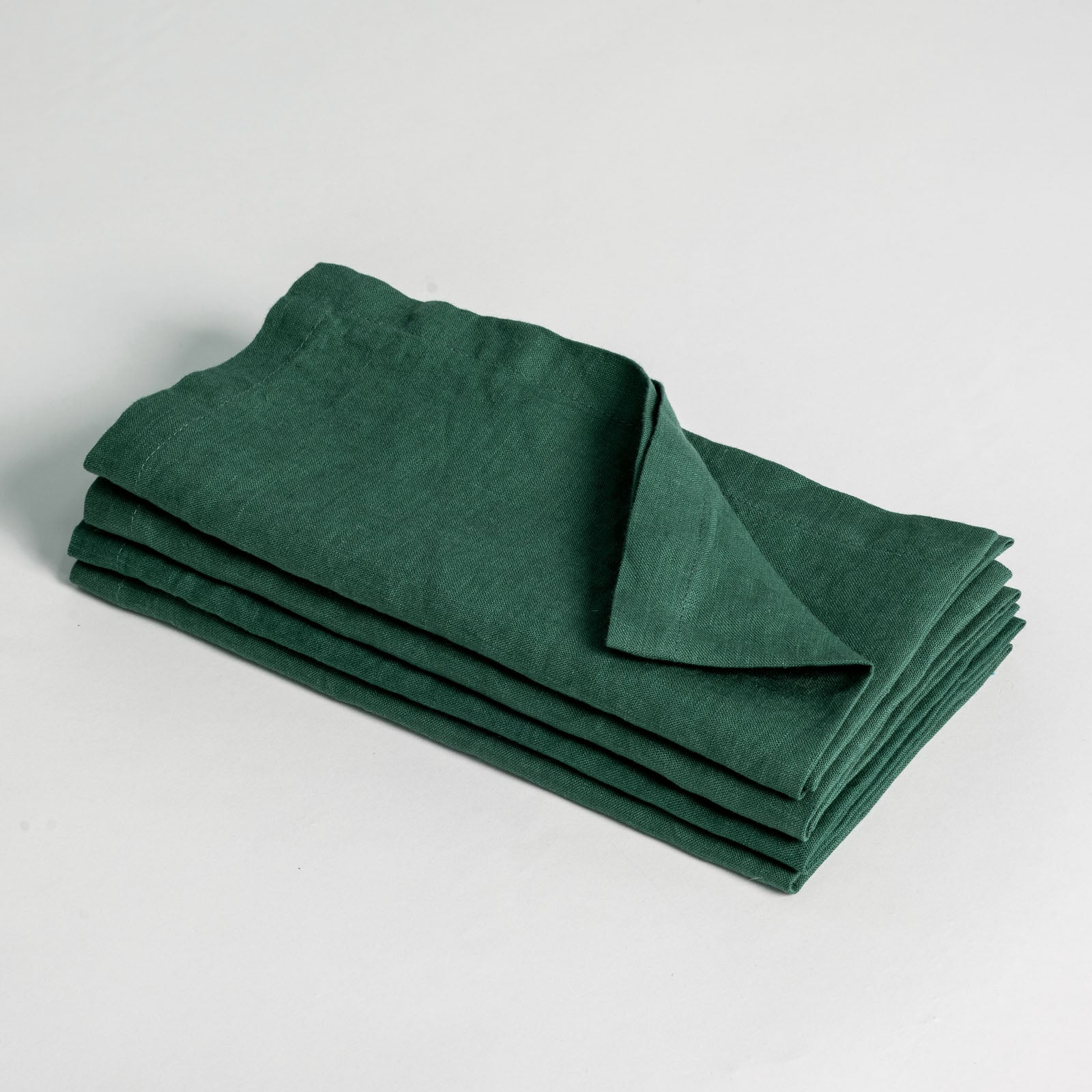 French Flax Linen Napkins (Set Of 4) in Jade – I Love Linen