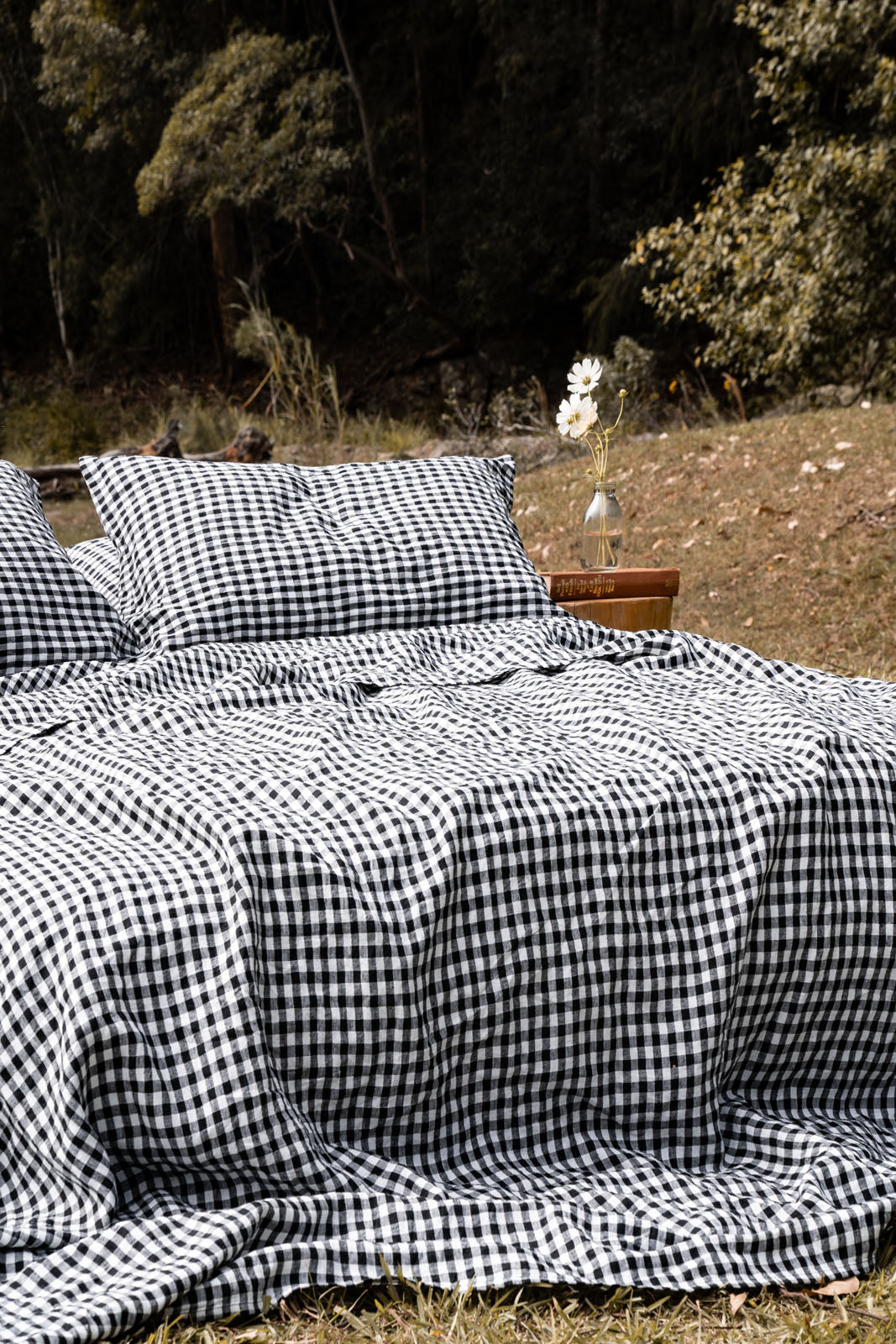 Behind the Design: Welcome Charcoal Gingham – I Love Linen