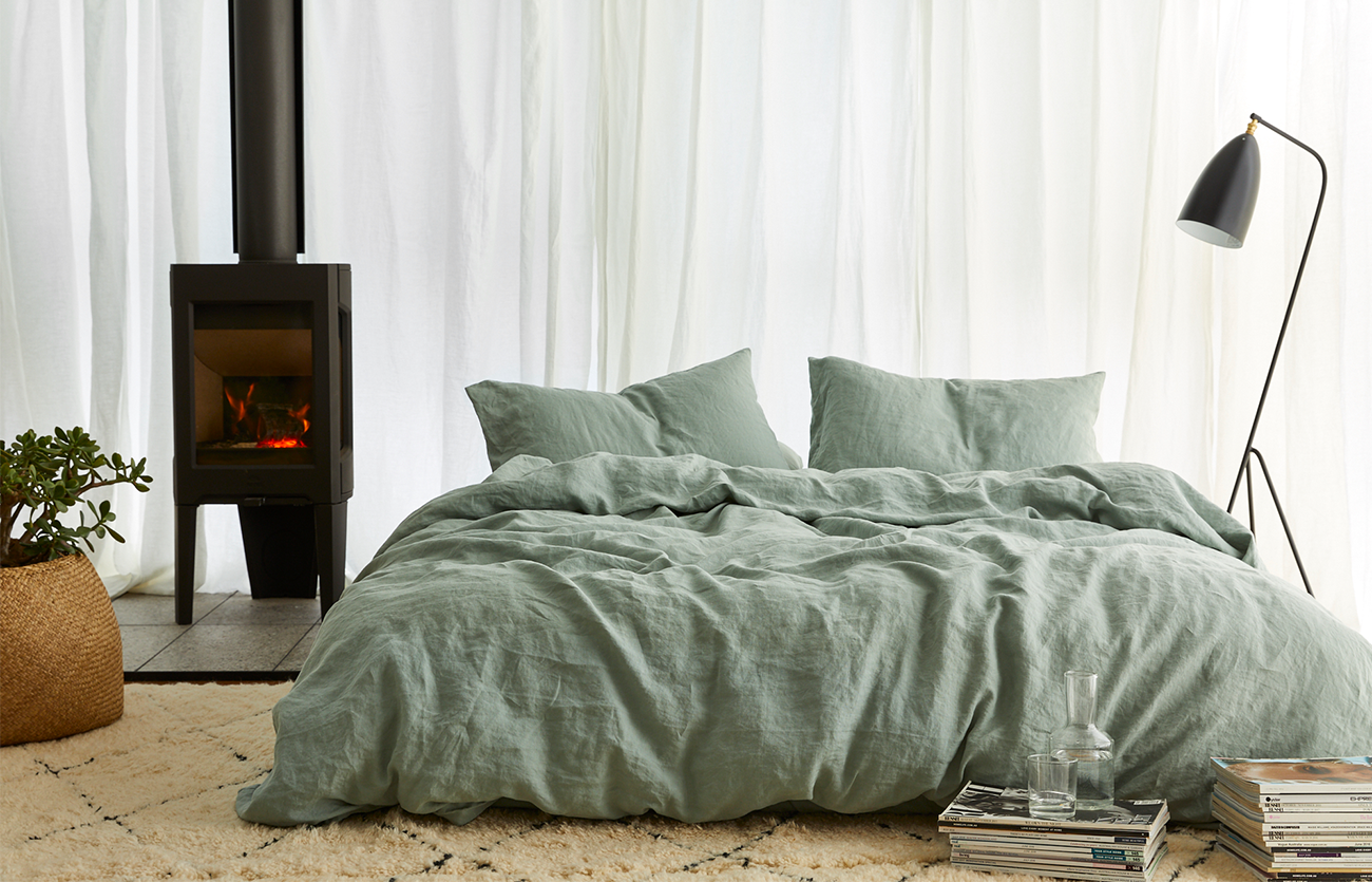 Sage French linen Lookbook – I Love Linen