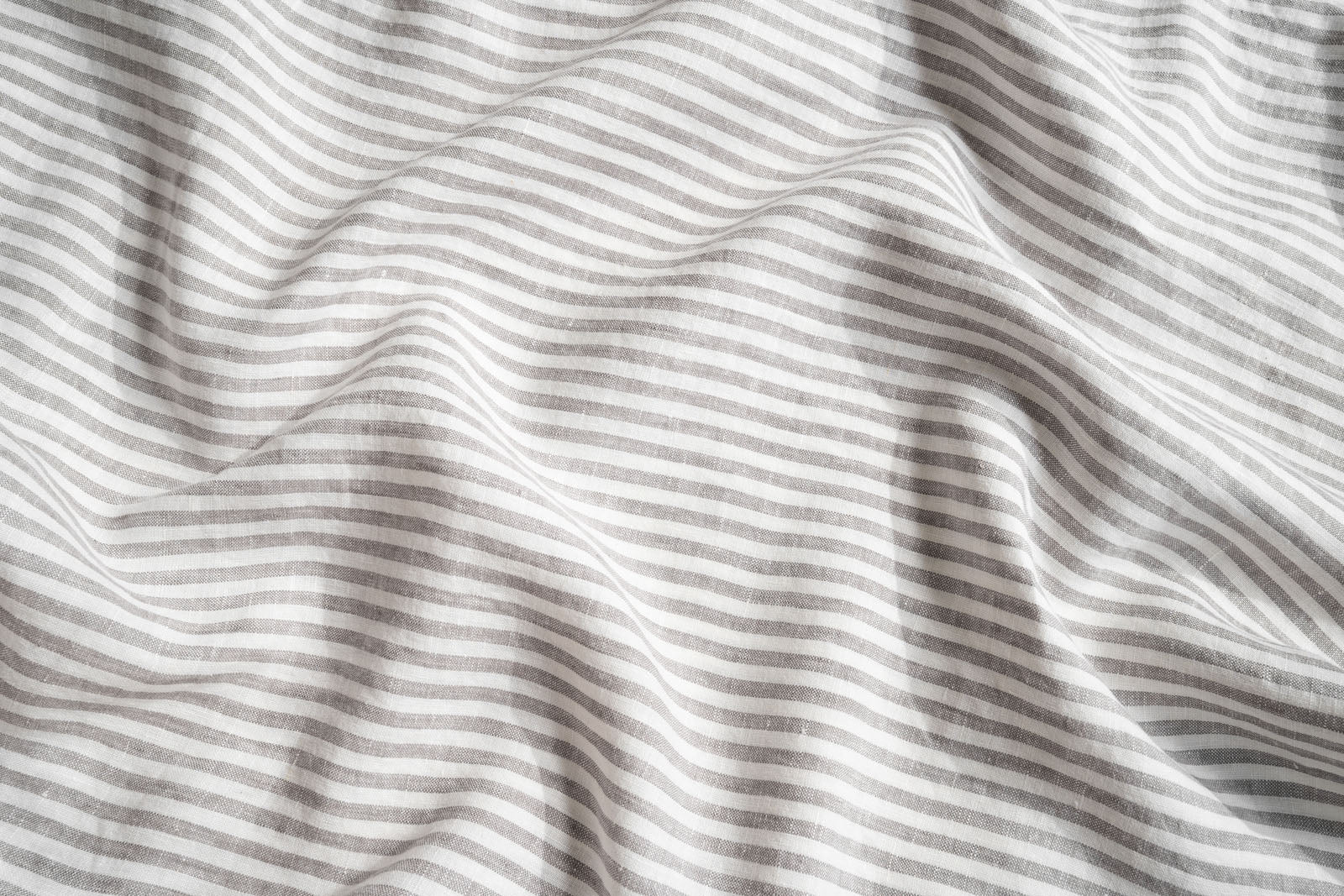 Grey Stripe French Flax Linen – I Love Linen
