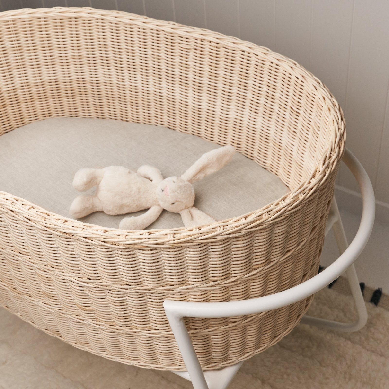 French Flax Linen Bassinet Sheet in Natural – I Love Linen