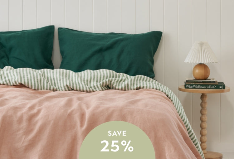 I Love Linen Sale - Save on French Linen Sheet Sets & Quilt Covers