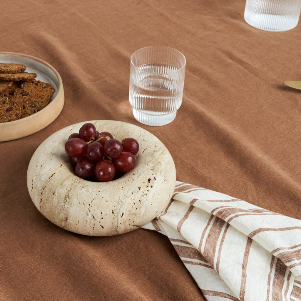 French Flax Linen Table Cloth in Hazelnut – I Love Linen