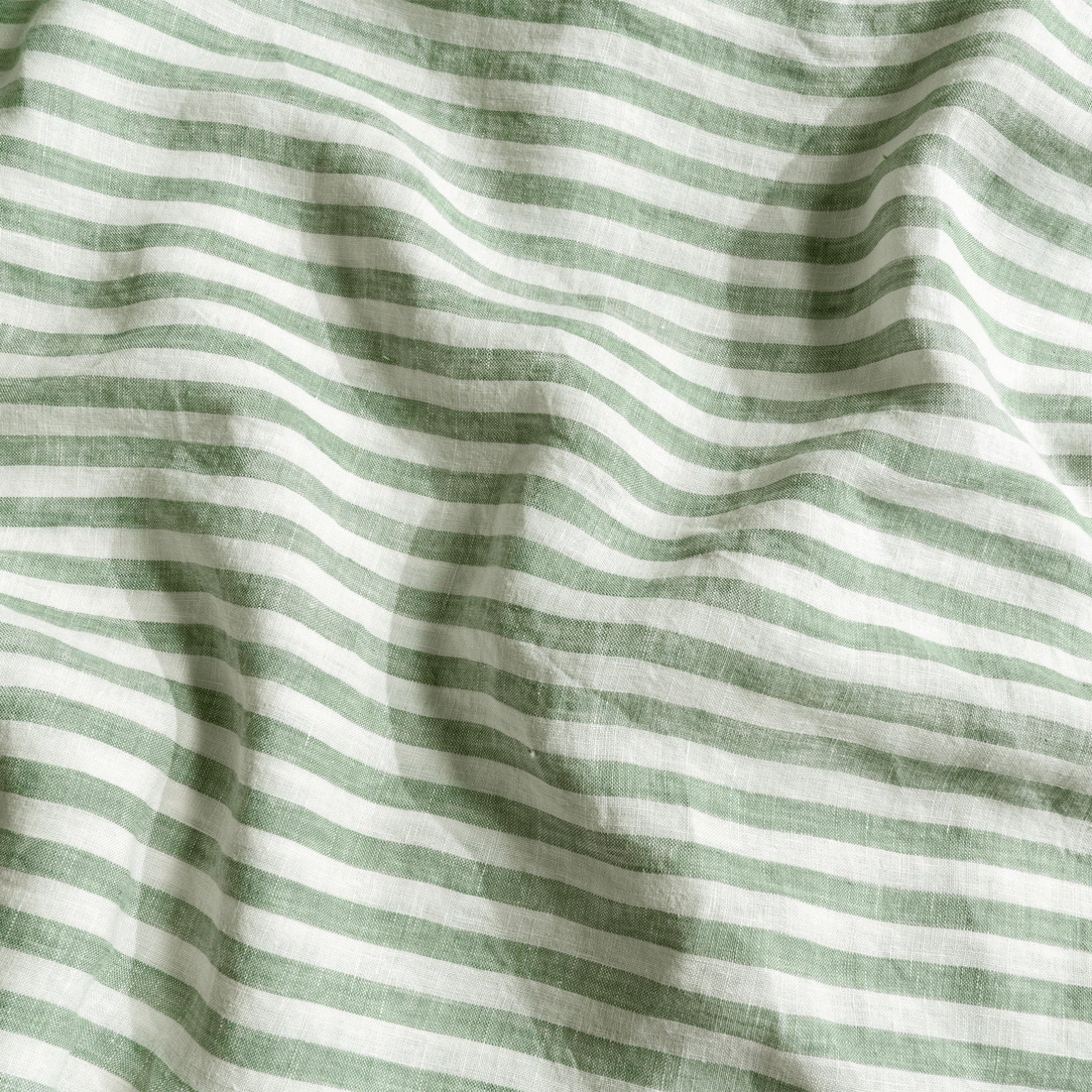 French Flax Linen Swatch in Ivy Stripe – I Love Linen