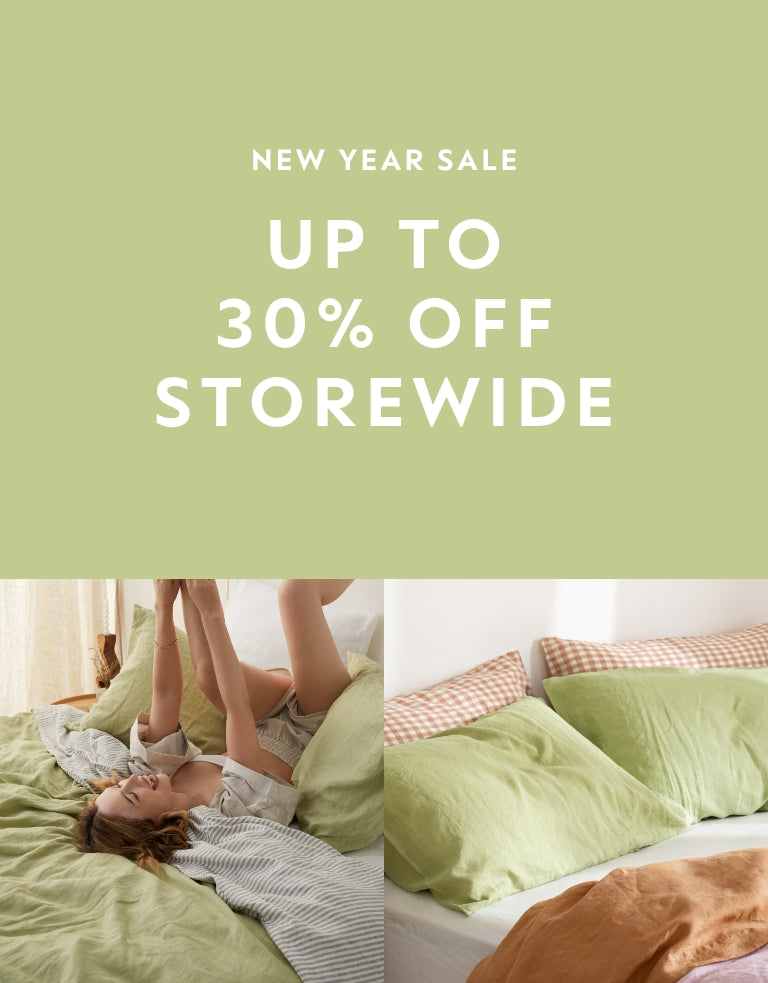 I Love Linen Sale - Save on French Linen Sheet Sets & Quilt Covers