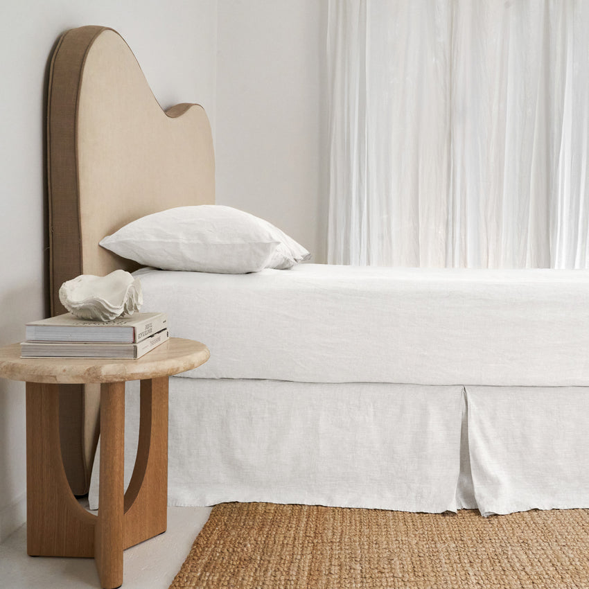 French Flax Linen Valance in White – I Love Linen