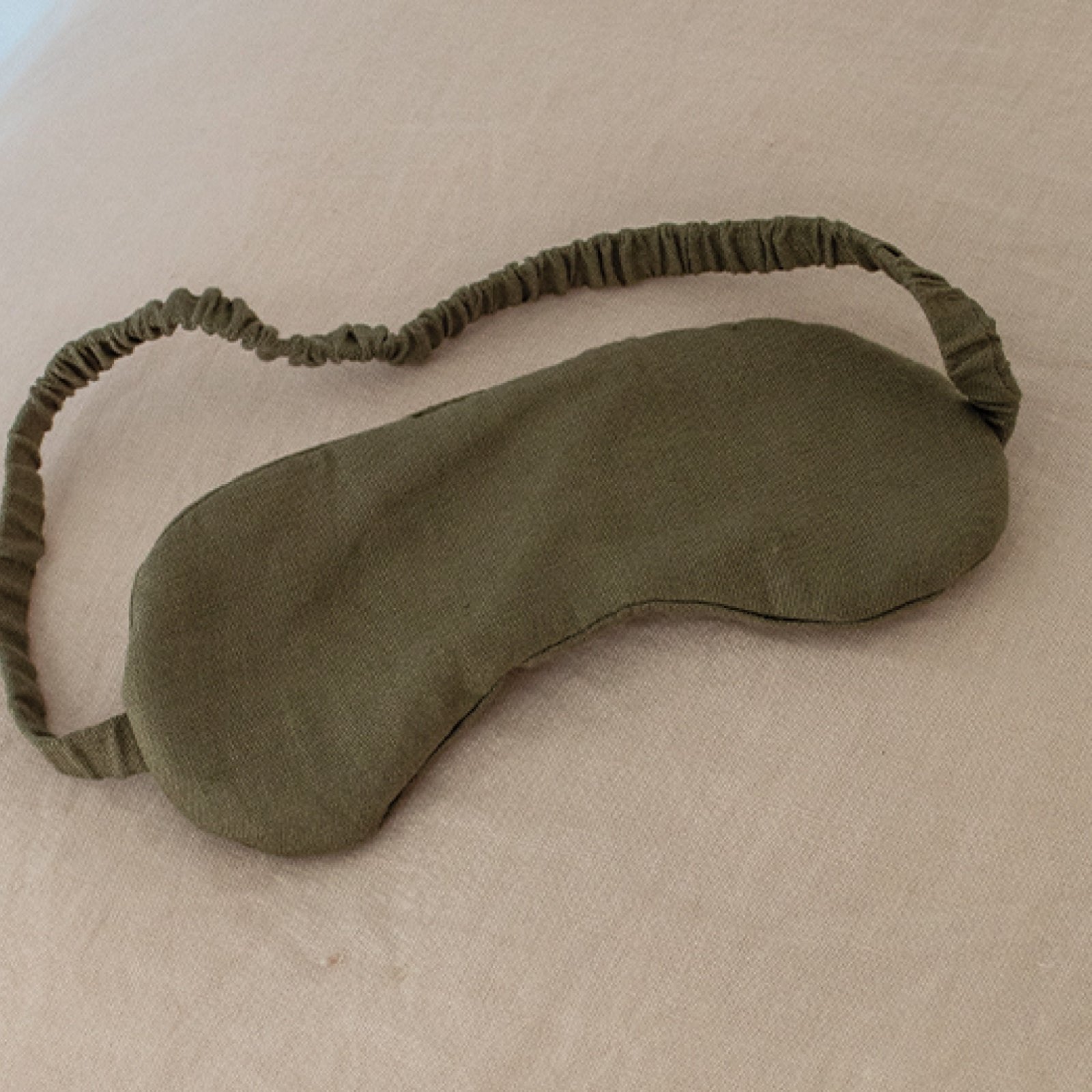 French Flax Linen Eye Mask in Olive – I Love Linen